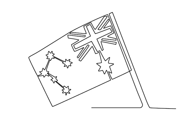 Iconic Australian Flag Silhouette Design | Jiffy Designs