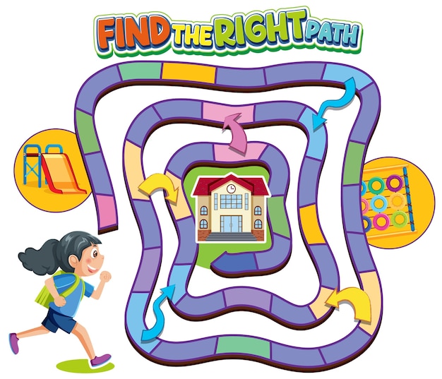 Vibrant Maze Puzzle Leads to the Right Path | Jiffy Designs