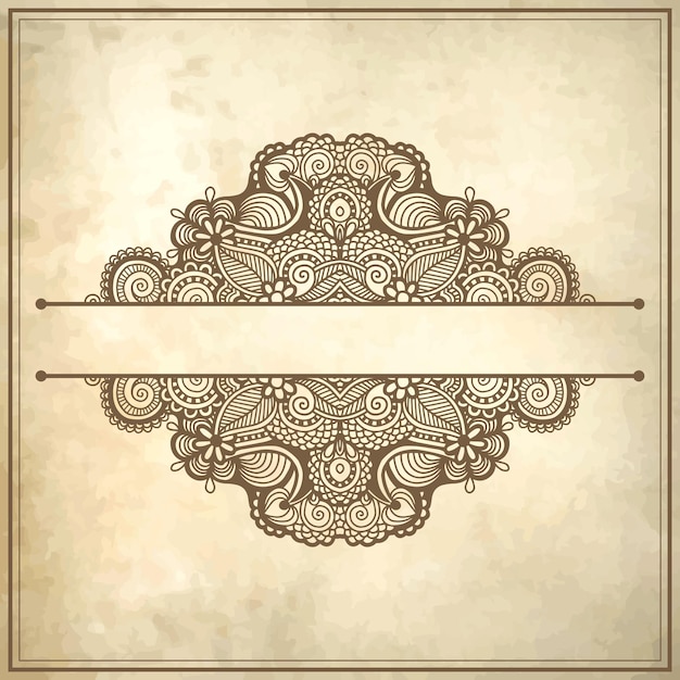 Elegant Ornamental Frame with Intricate Floral Patterns | Jiffy Designs