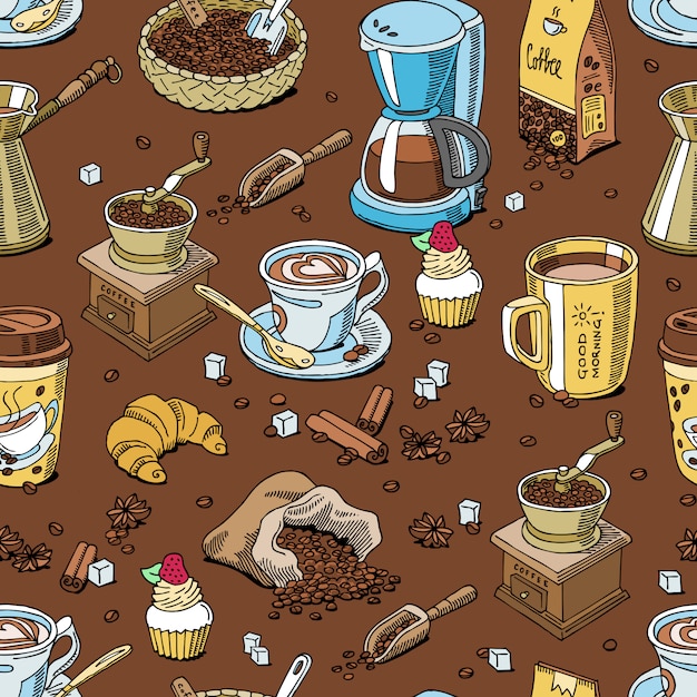 Delightful Coffee-Themed Collection with Diverse Elements | Jiffy Designs