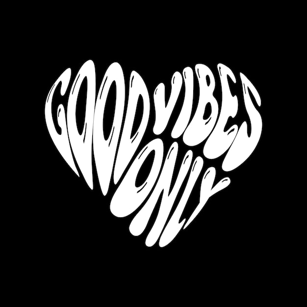 Stylized Heart-Shaped Typography in Bold Monochrome Contrast | Jiffy ...