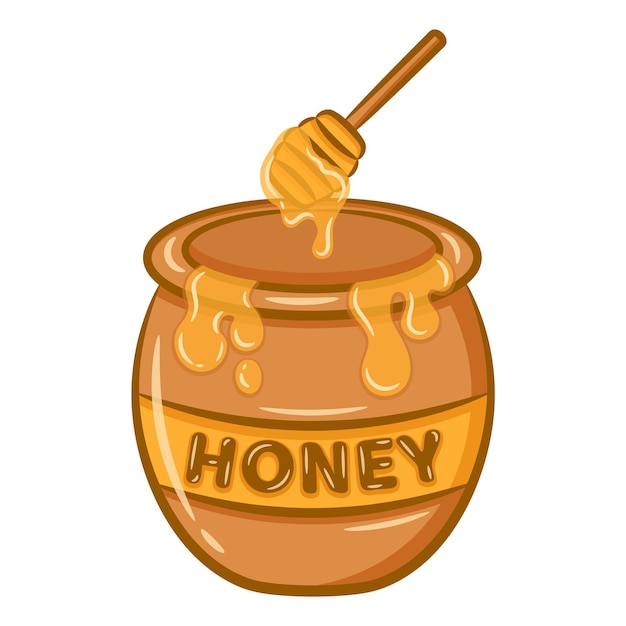 Delectable Honey Pot with Dripping Golden Nectar | Jiffy Designs