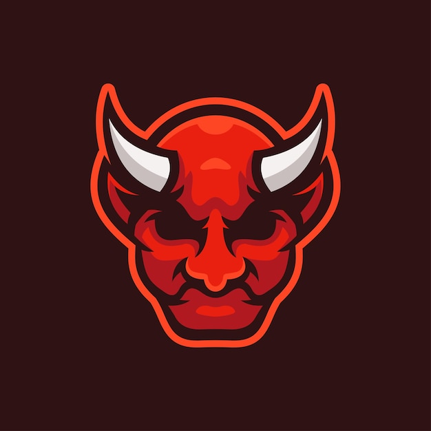 Striking Red Devil Mascot Logo Design | Jiffy Designs