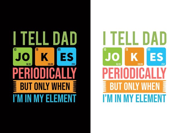 Humorous Periodic Table Pun with Vibrant Colors and Typography | Jiffy ...