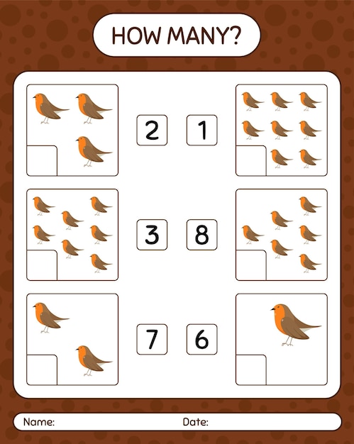 Counting Colorful Birds in Engaging Visual Puzzle | Jiffy Designs