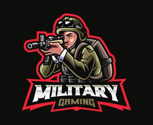 Tactical Soldier Emblem for Military Gaming Community | Jiffy Designs