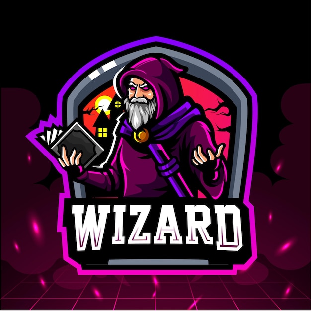 Captivating Wizard Emblem with Enchanting Details | Jiffy Designs