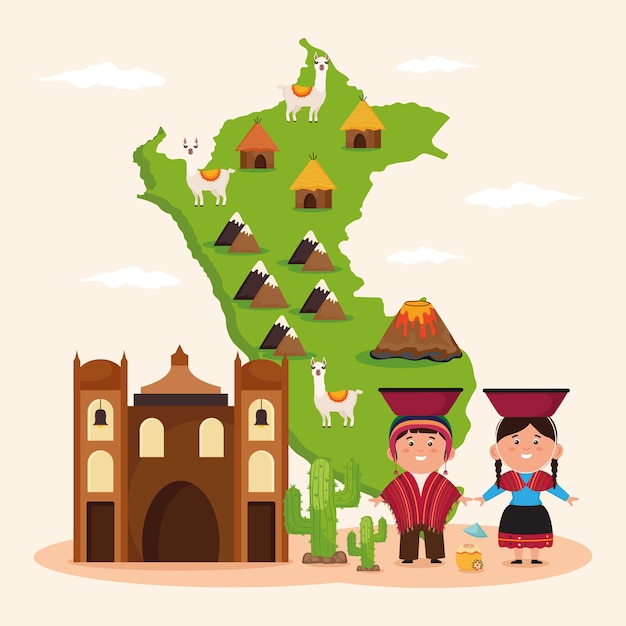 Vibrant Peruvian Landscape with Llamas and Indigenous Culture | Jiffy ...