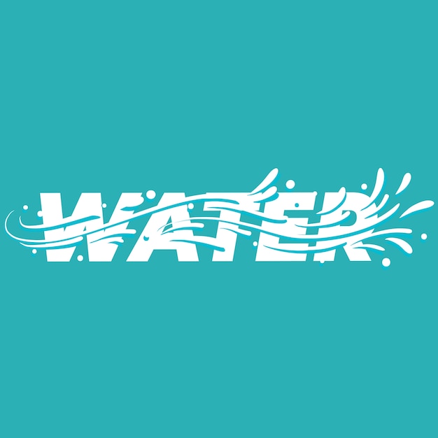 Captivating Water Splash Typography Design | Jiffy Designs