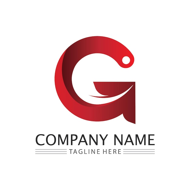 Elegant and Vibrant Red Letter G Logo Design | Jiffy Designs