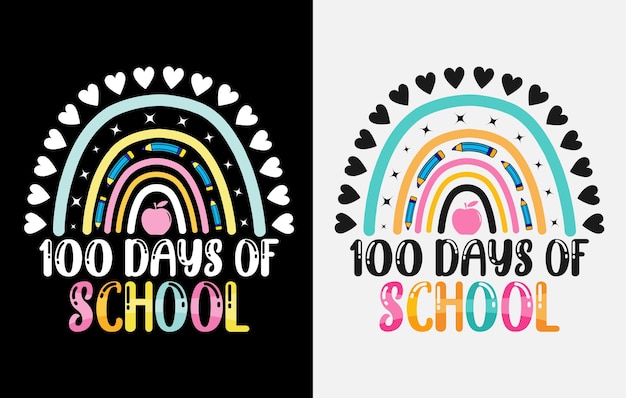 Vibrant Rainbows Celebrating 100 Days of School | Jiffy Designs