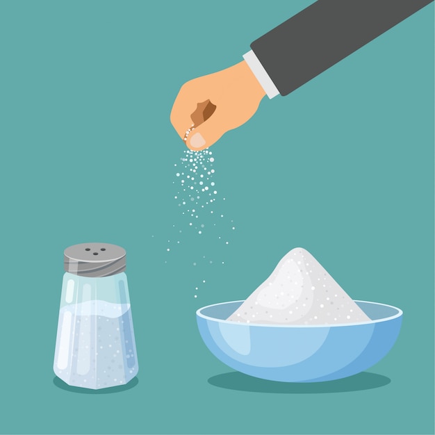 Sprinkling Salt into a Bowl: A Simple Yet Essential Culinary Moment ...