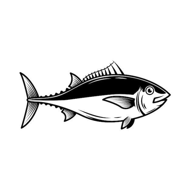 Sleek and Stylized Tuna Fish Illustration | Jiffy Designs