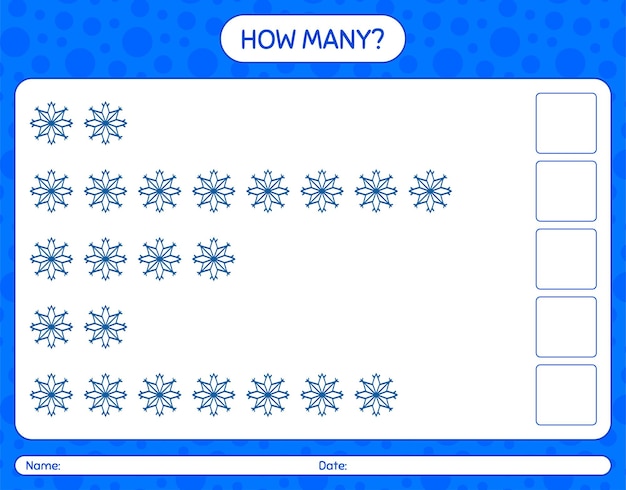 Counting Snowflakes: A Winter Wonderland Math Activity | Jiffy Designs