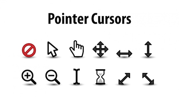 Diverse Pointer Cursors: A Collection of Stylized Navigation Icons ...