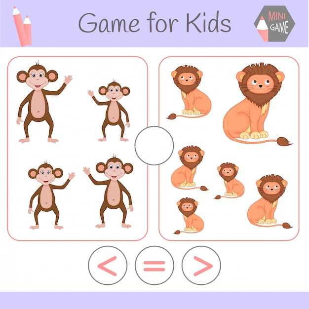 Playful Primate Puzzle: Matching Monkeys and Lions for Kids | Jiffy Designs