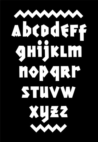 Hand Drawn Bold Font. Editable Vector Alphabet | Jiffy Designs