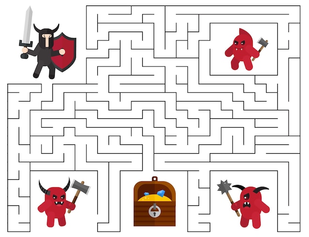 Adventurous Red Creatures Navigate a Challenging Maze | Jiffy Designs