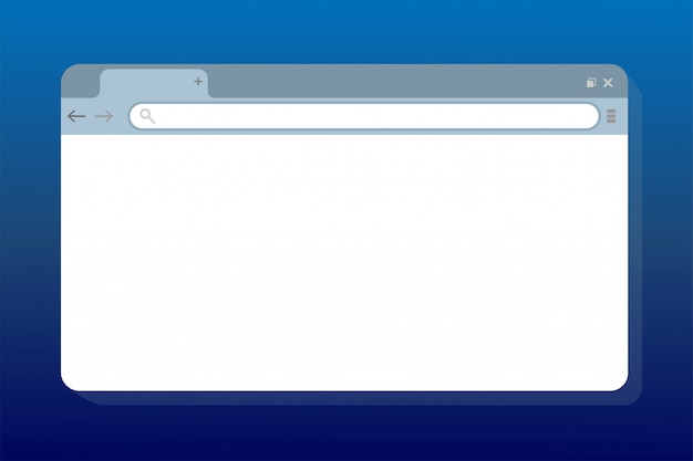 Minimalist Blue Browser Window with Search Bar | Jiffy Designs