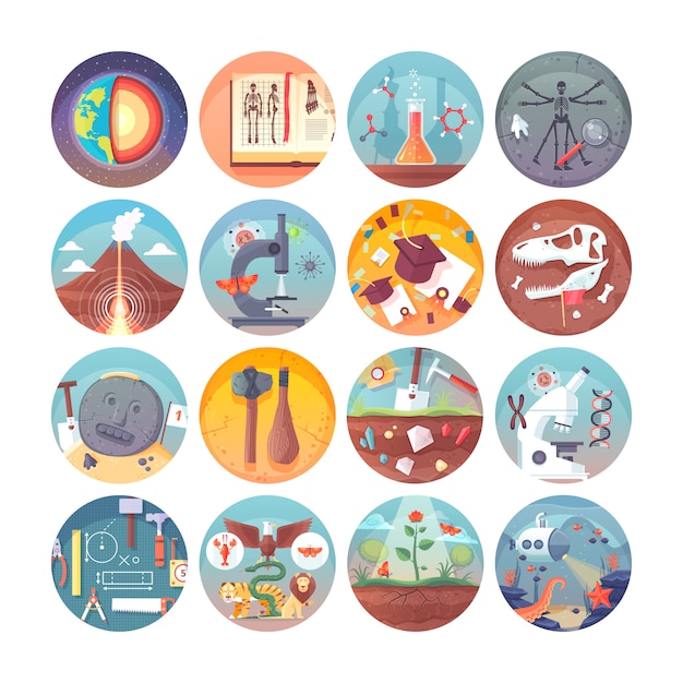 Vibrant Collection of Diverse Science and Technology Symbols | Jiffy ...