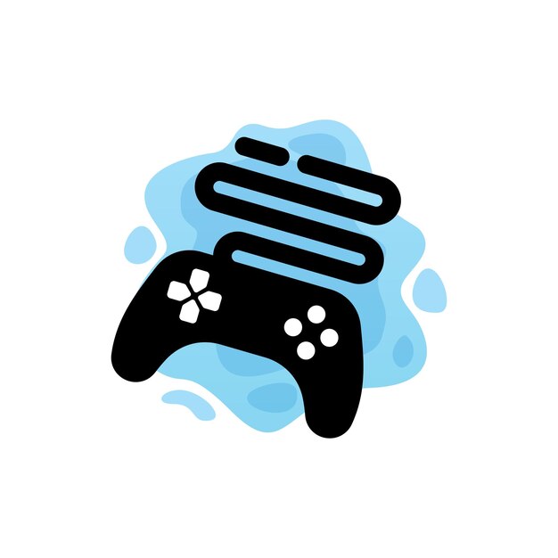 Iconic Gaming Controller in Sleek Black and Blue | Jiffy Designs