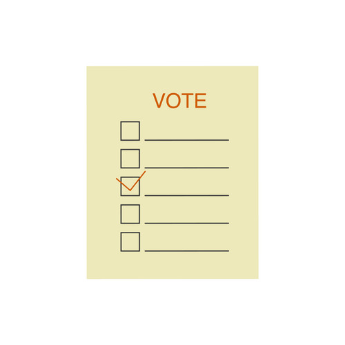 Election Voting Ballot. Presidential Election 2020. Vector Illustration ...