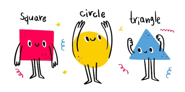 Playful Geometric Shapes: Square, Circle, and Triangle | Jiffy Designs