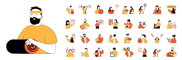 Diverse Collection of Vibrant Illustrated Icons and Characters | Jiffy ...