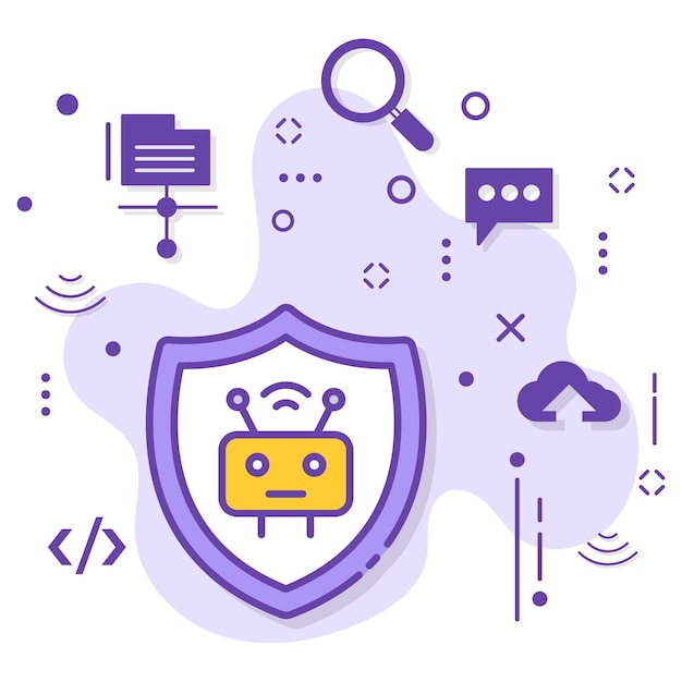 Playful Cybersecurity Symbols: Protecting Digital Realms | Jiffy Designs