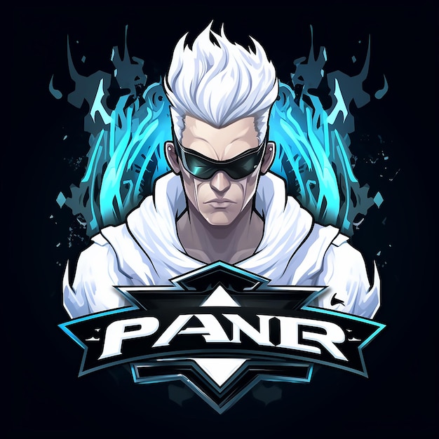 Striking Esports Gamer Mascot with Fiery Backdrop | Jiffy Designs