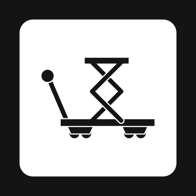 Sleek Minimalist Scissor Lift Icon for Versatile Design | Jiffy Designs