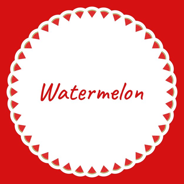 Vibrant Watermelon-Inspired Circular Design | Jiffy Designs