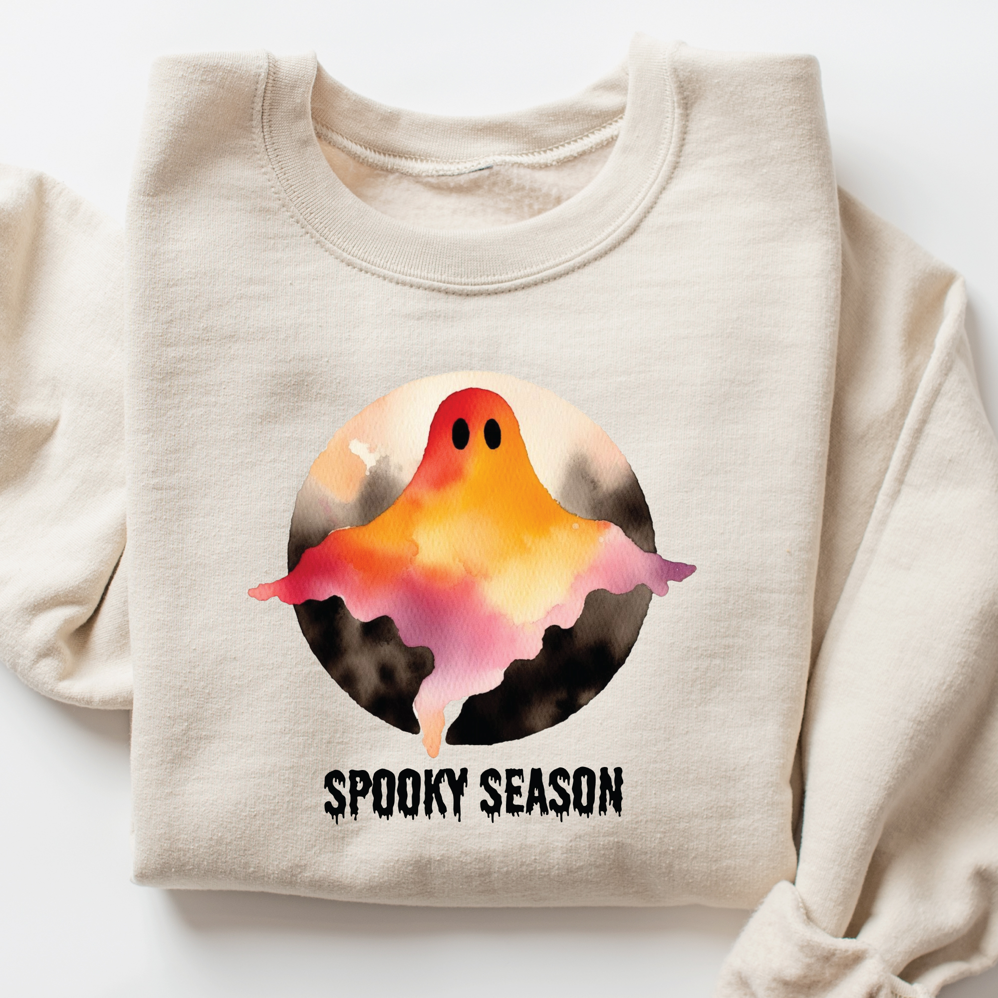 Ghost Halloween PNG Clip Art, Spooky Season Ghost Png Sublimation ...