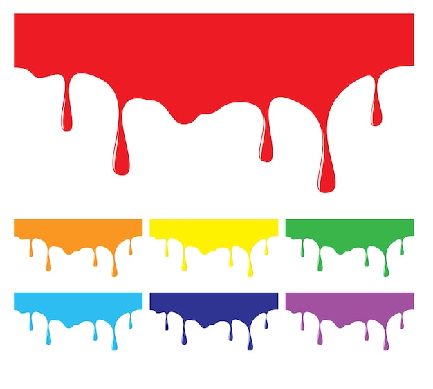 Vibrant Dripping Paint Splatter Backgrounds in Primary Colors | Jiffy ...