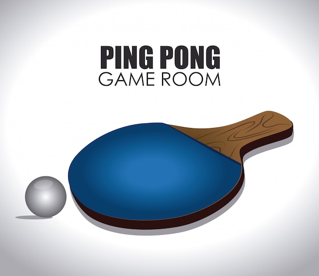 Vibrant Ping Pong Paddles and Ball in Game Room | Jiffy Designs