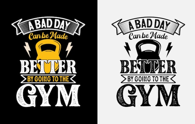 Motivational Gym Slogan with Retro Typography and Kettlebell | Jiffy ...