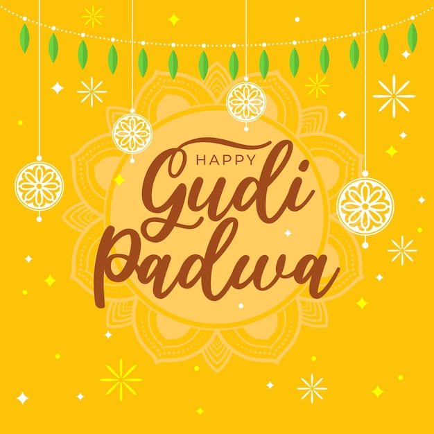 Vibrant Gudi Padwa Celebration Design with Hanging Decorations | Jiffy ...