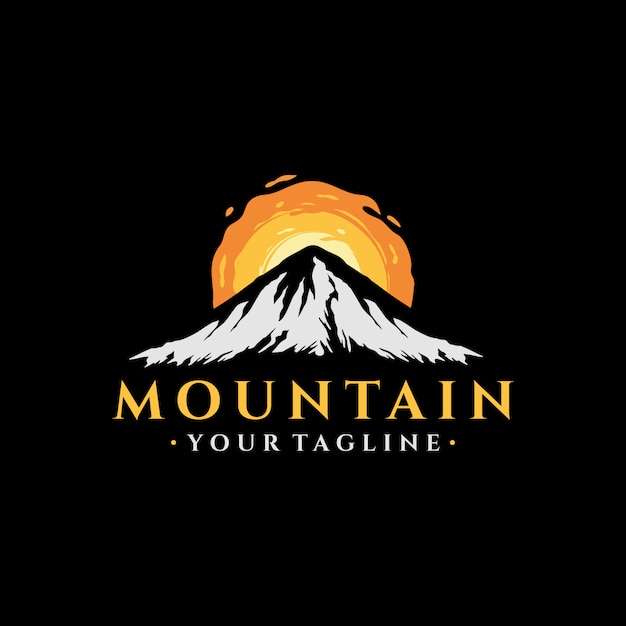 Majestic Mountain Landscape with Glowing Sun | Jiffy Designs