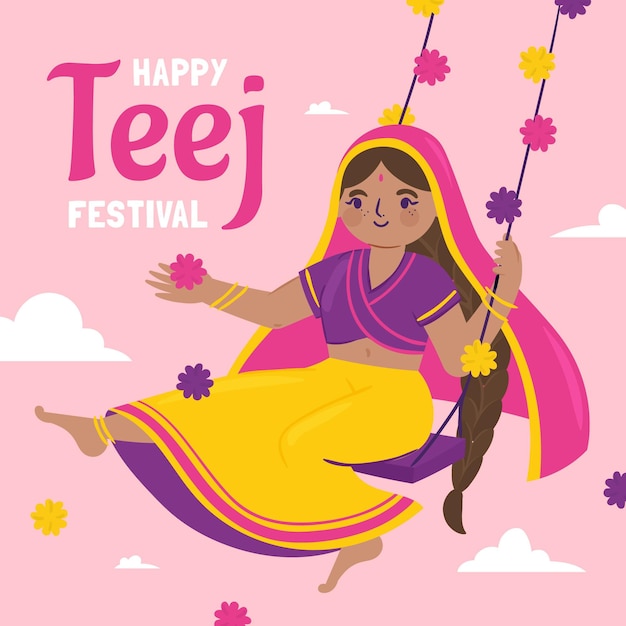 Vibrant Celebration of the Teej Festival | Jiffy Designs
