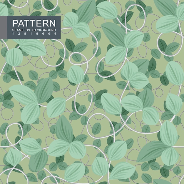 Serene Botanical Overlapping Leaf Pattern in Calming Shades | Jiffy Designs