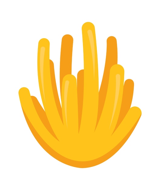 Vibrant Yellow Handprint Graphic Illustration | Jiffy Designs