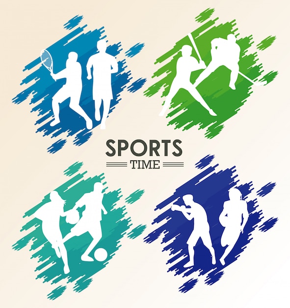Vibrant Sports Silhouettes Capture Athletic Passion | Jiffy Designs