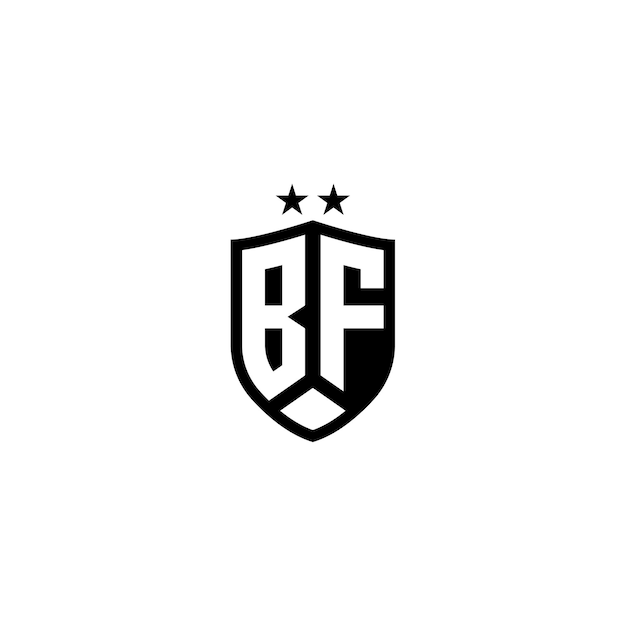 Bold and Striking BF Shield Logo Design | Jiffy Designs
