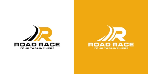 Dynamic Road Race Logo with Sleek Typography | Jiffy Designs