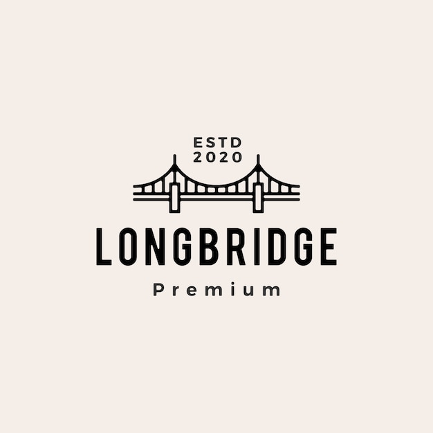 Sleek and Sophisticated Longbridge Premium Bridge Logo | Jiffy Designs