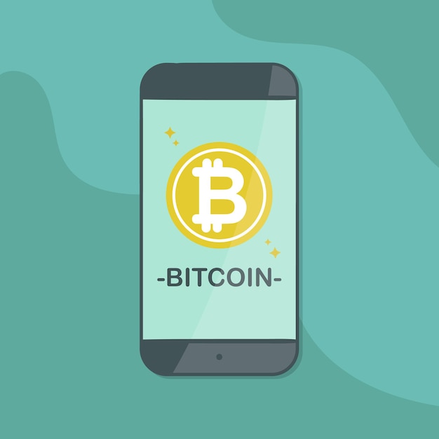Smartphone Displaying Iconic Bitcoin Cryptocurrency Symbol | Jiffy Designs