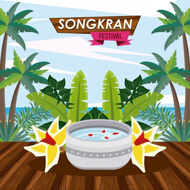 Vibrant Songkran Festival Celebration in Tropical Paradise | Jiffy Designs