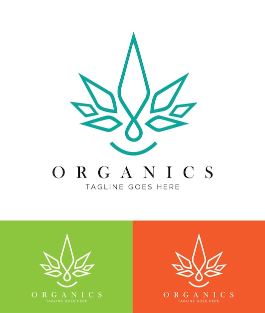 Elegant Organic Leaf Symbol with Vibrant Color Scheme | Jiffy Designs