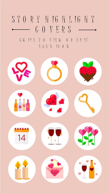 Charming Collection of Romantic Icon Stickers for Storytelling | Jiffy ...