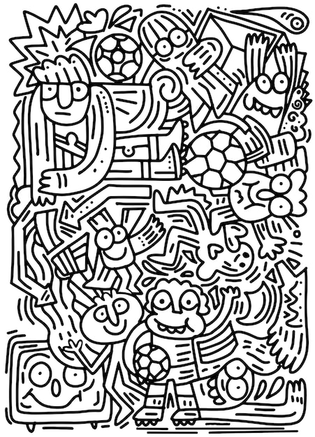 Whimsical Doodle Art: A Playful Celebration of Shapes and Symbols ...
